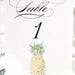 Pineapple Table Numbers, Hawaiian Themed Wedding, Beach (1-10) - Etsy