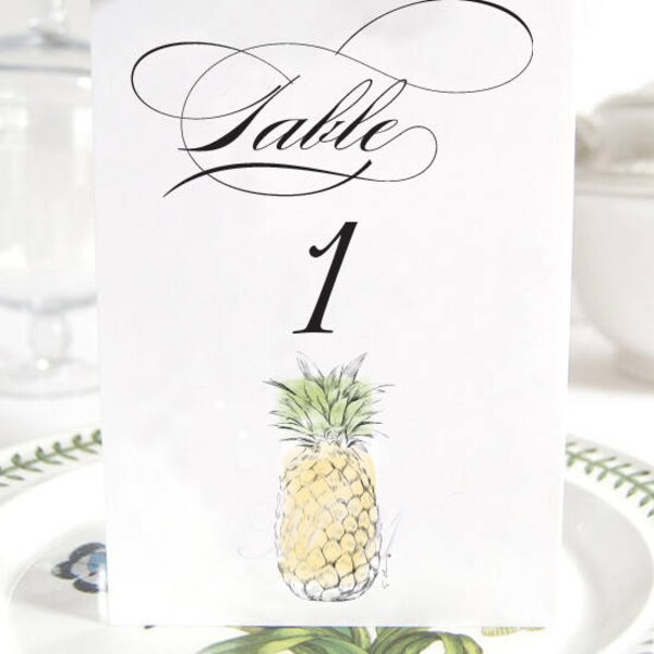 Beach Table Numbers - Etsy
