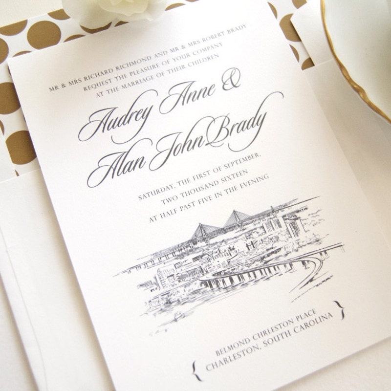 Charleston Skyline - Etsy