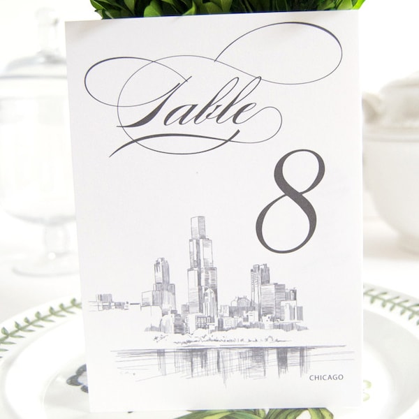 Chicago Table Numbers - Etsy