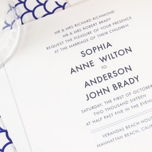 Manhattan Beach Hand Drawn Wedding Invitations Package (sold in Sets of ...