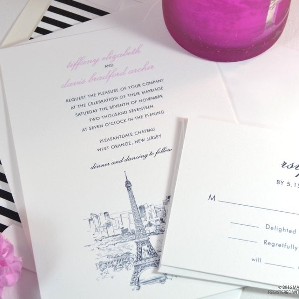 Paris Invitation - Etsy