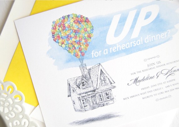 Up Themed Wedding Invitations