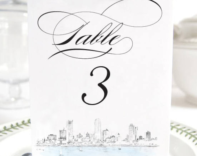 Las Vegas Skyline Table Numbers 1-10 - Etsy