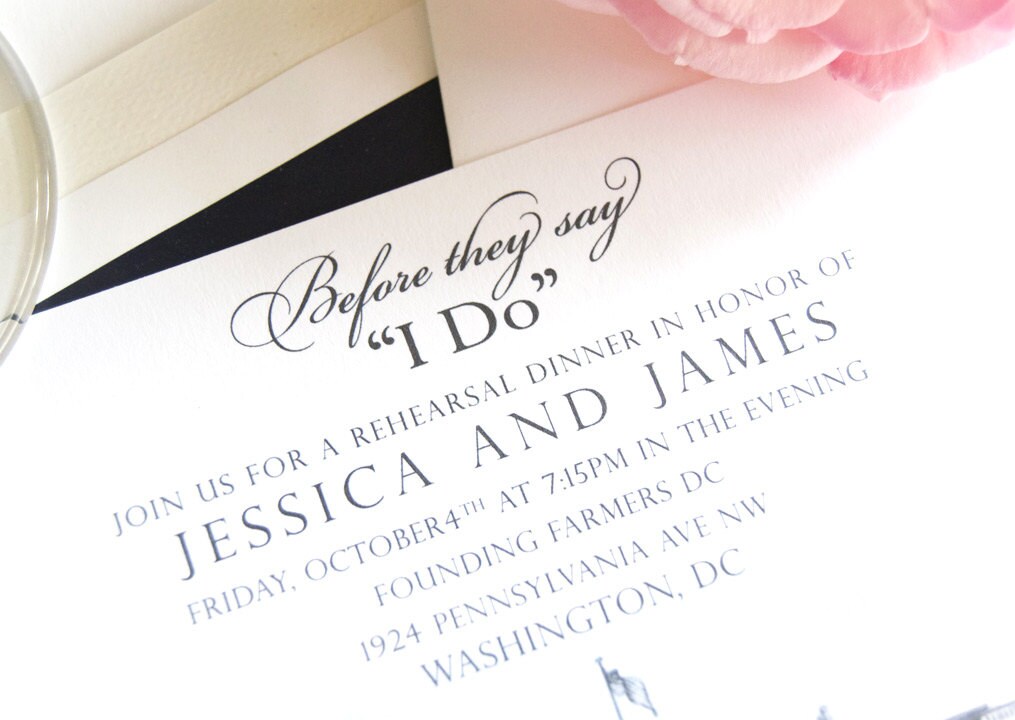 The White House Washington DC Skyline Rehearsal Dinner - Etsy