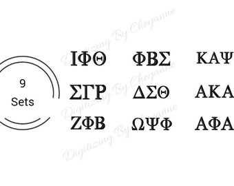 Divine Nine Greek - Etsy