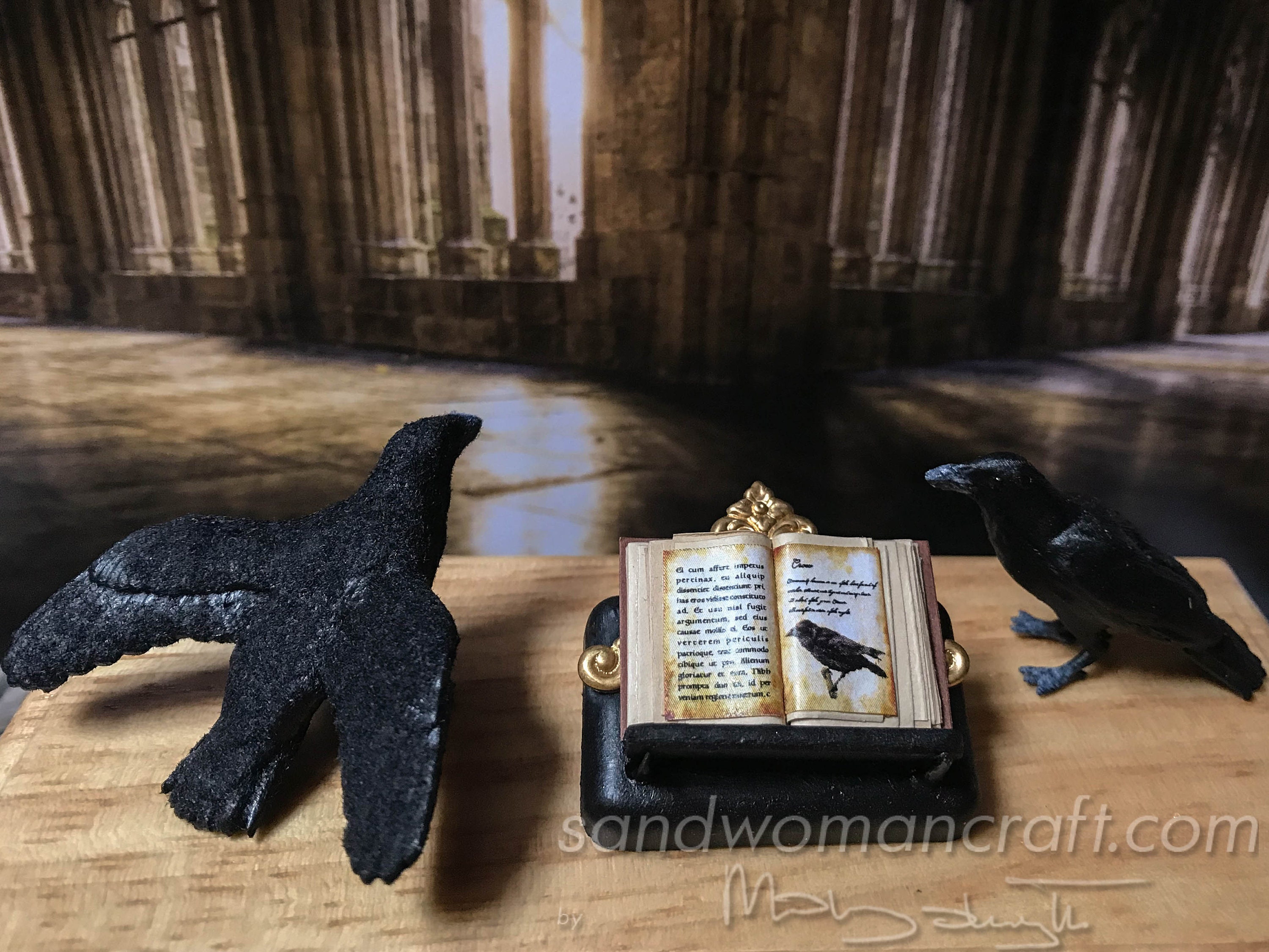 Dolls & Miniatures Miniatures OOAK Hand made dollhouse miniature birds ...