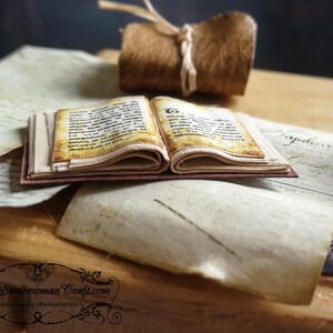 Miniature Tiny Open Book-dollhouse Miniatures-tiny Little Mini Book ...