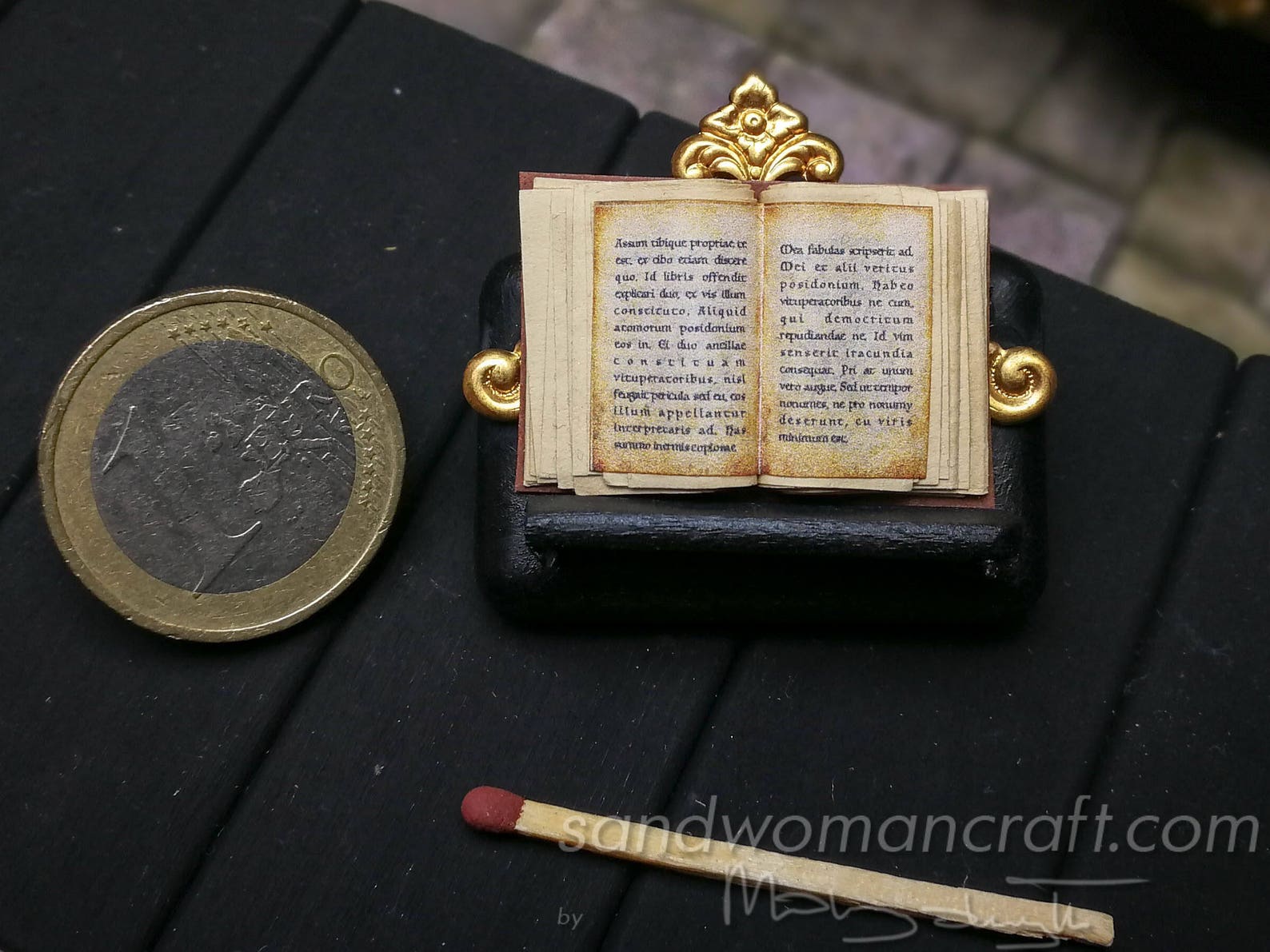 Miniature Tiny Open Book-dollhouse Miniatures-tiny Little Mini Book ...