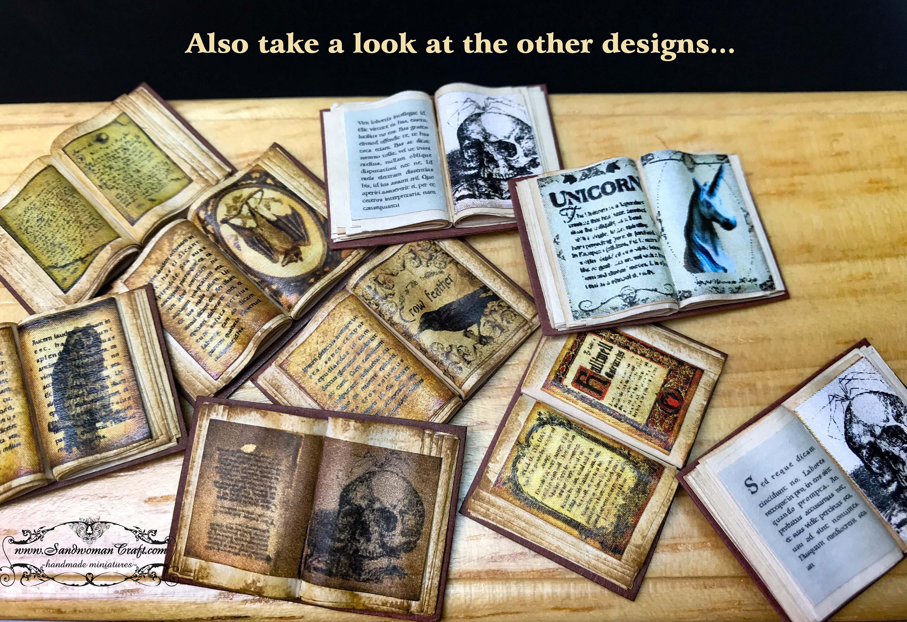 Miniature tiny open book-dollhouse miniatures-tiny little mini | Etsy