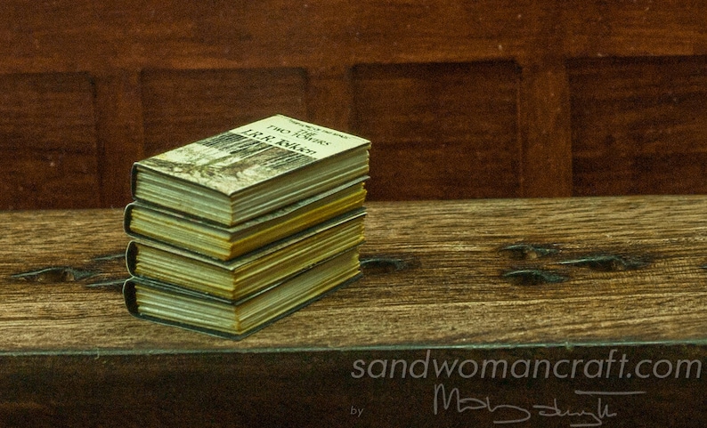 Hobbit Set of Four Miniature Books J. R. R. Tolkien 1:12 - Etsy