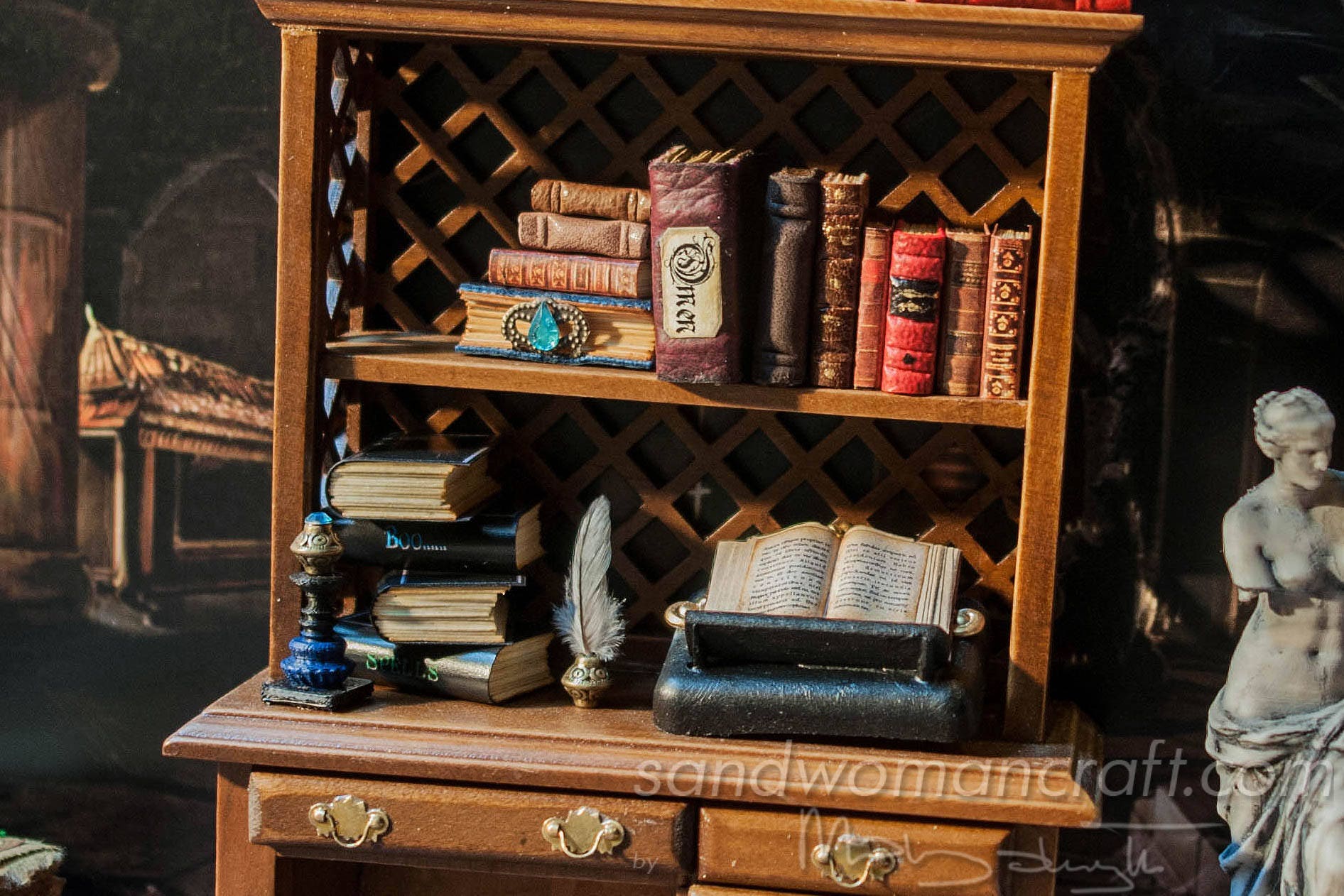 Miniature Tiny Open Book-dollhouse Miniatures-tiny Little Mini Book ...