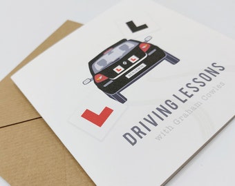 Driving Lesson Card | Etsy UK