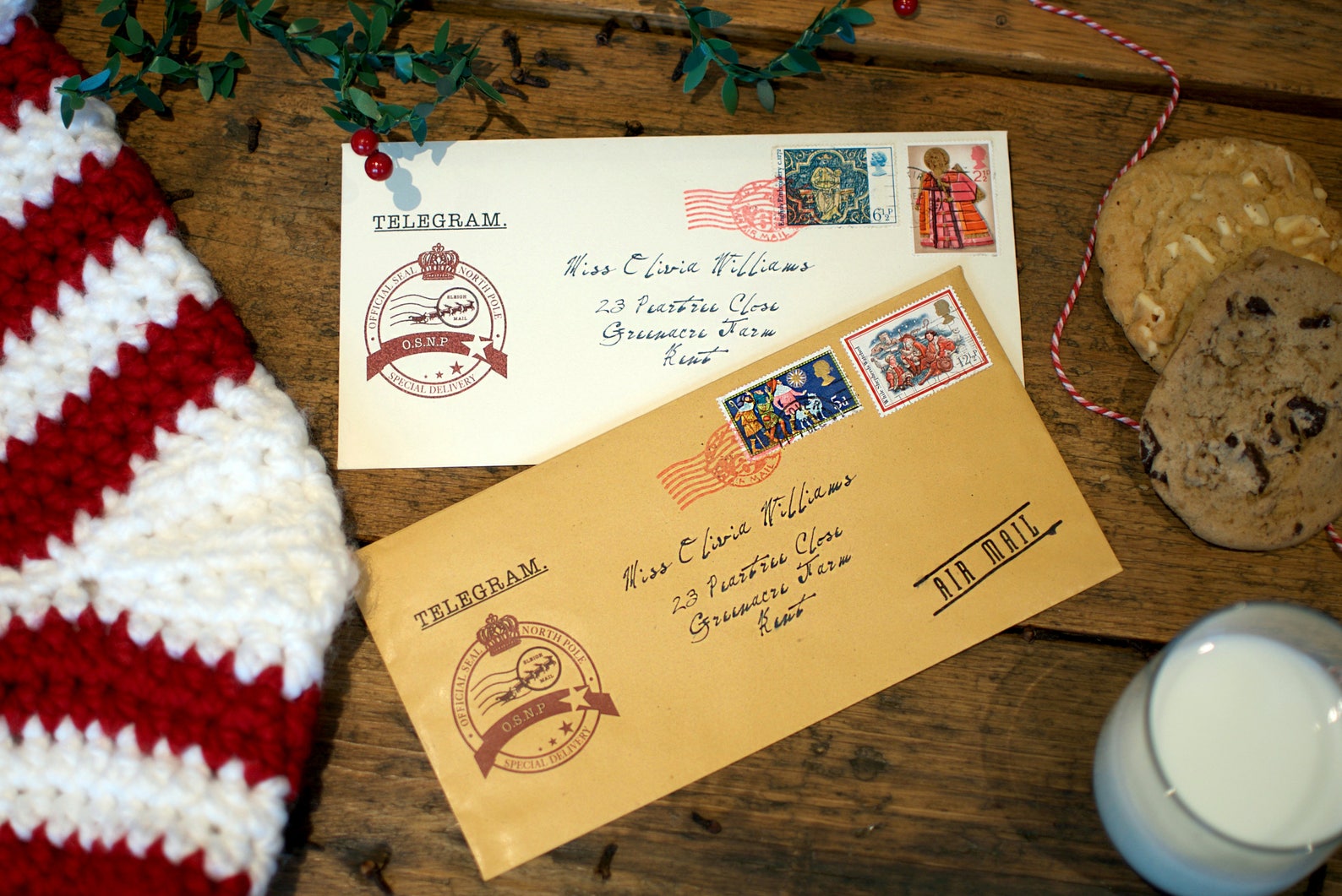 Christmas Telegram Santa Telegram Letter. Personalised | Etsy