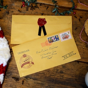 Christmas Telegram Santa Telegram Letter. Personalised Christmas ...