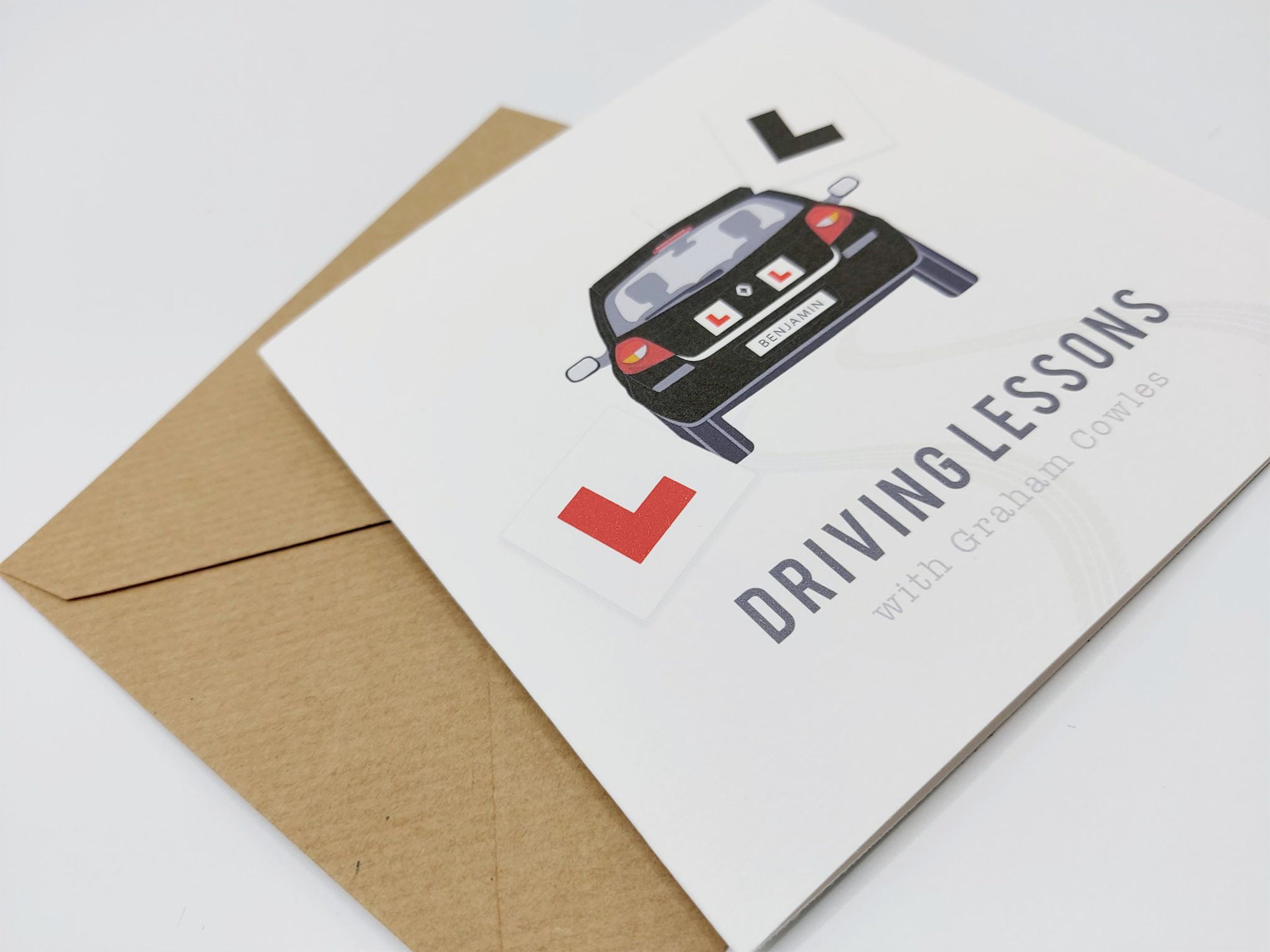 Personalised Driving Lesson Gift Card Learner Card Driving - Etsy UK