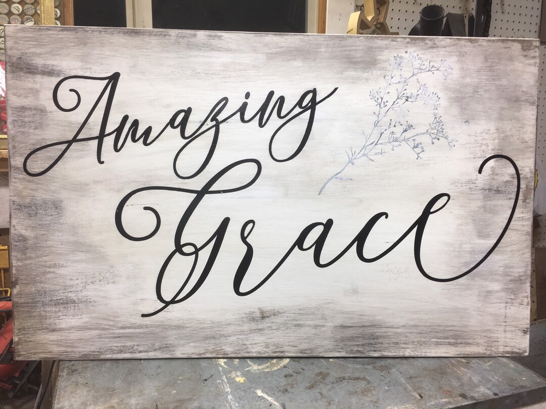Amazing Grace Wall Sign - Etsy