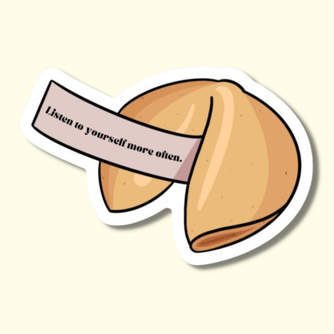 Fortune Cookie Sticker | Laptop Sticker | Water Bottle Sticker - Etsy