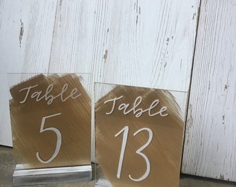 Acrylic numbers | Etsy