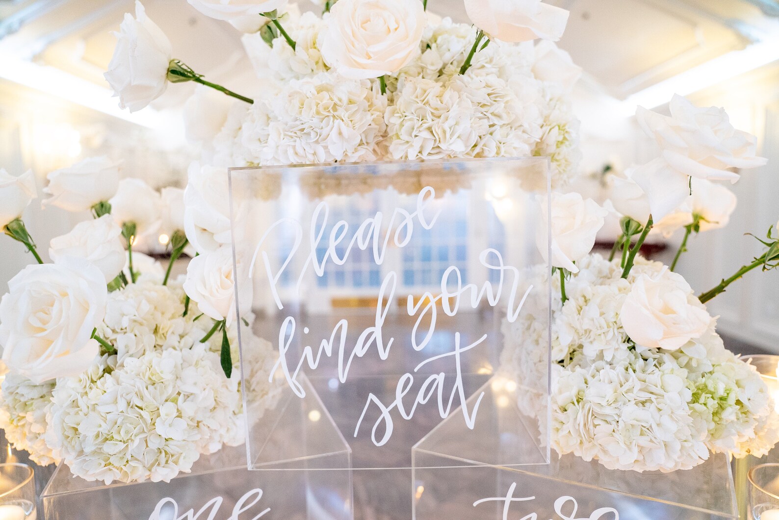Acrylic Cube Seating Chart | Delivered in North NJ, Some Central NJ ...