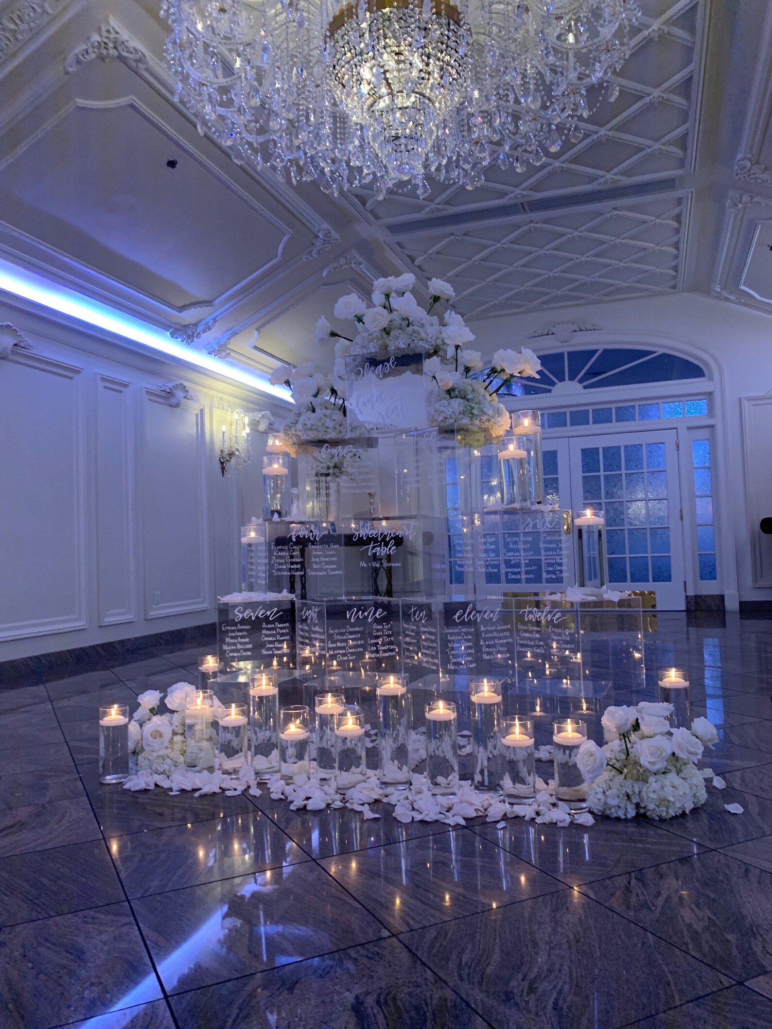 Acrylic Cube Seating Chart | Delivered in North NJ, Some Central NJ ...