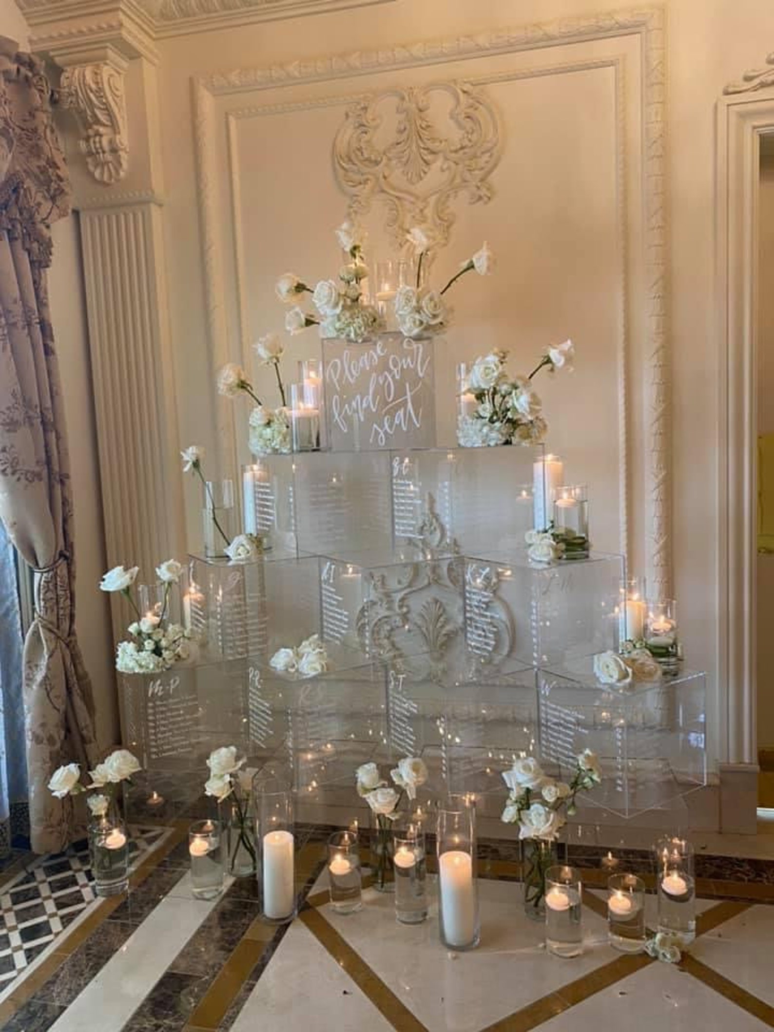 Acrylic Cube Seating Chart Delivered in North NJ, Some Central NJ, and ...