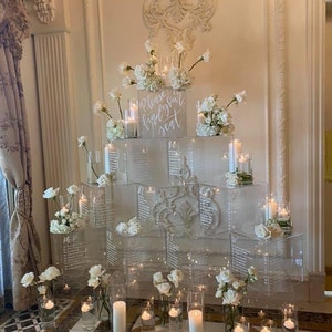 Acrylic Cube Seating Chart | Delivered in North NJ, Some Central NJ ...