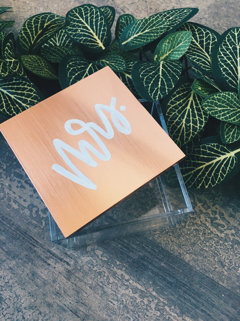 Rose Gold Mrs. Ring Acrylic Box Ring Dish Wedding Ring | Etsy