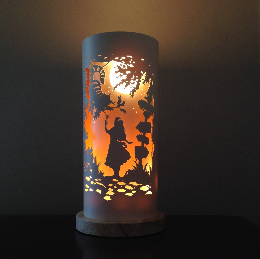 Alice in Wonderland/ Paper Panda/table Lamp/mood Light/pipe Lamp - Etsy