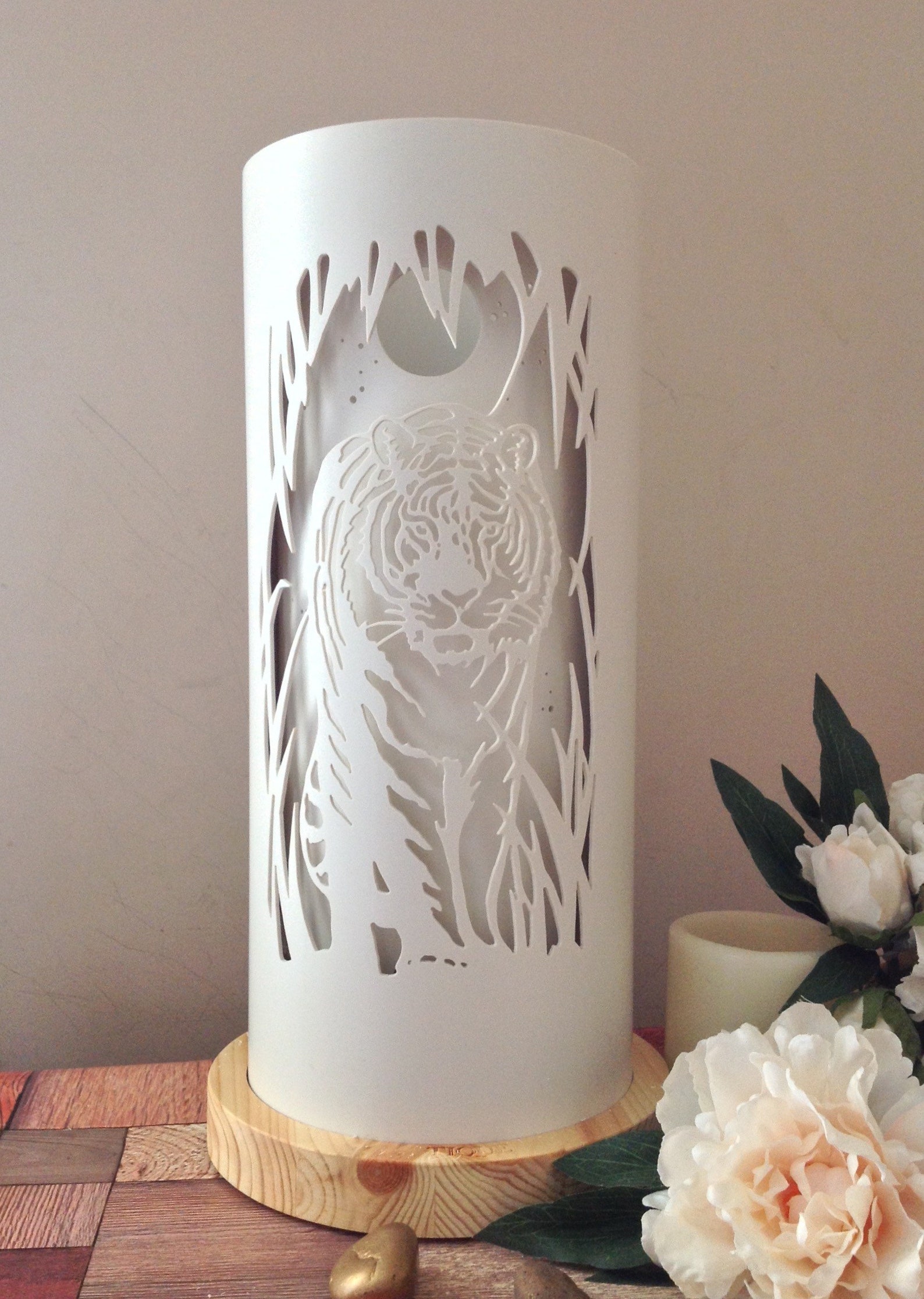 Jungle Tiger Table Lamp Mood Light - Etsy