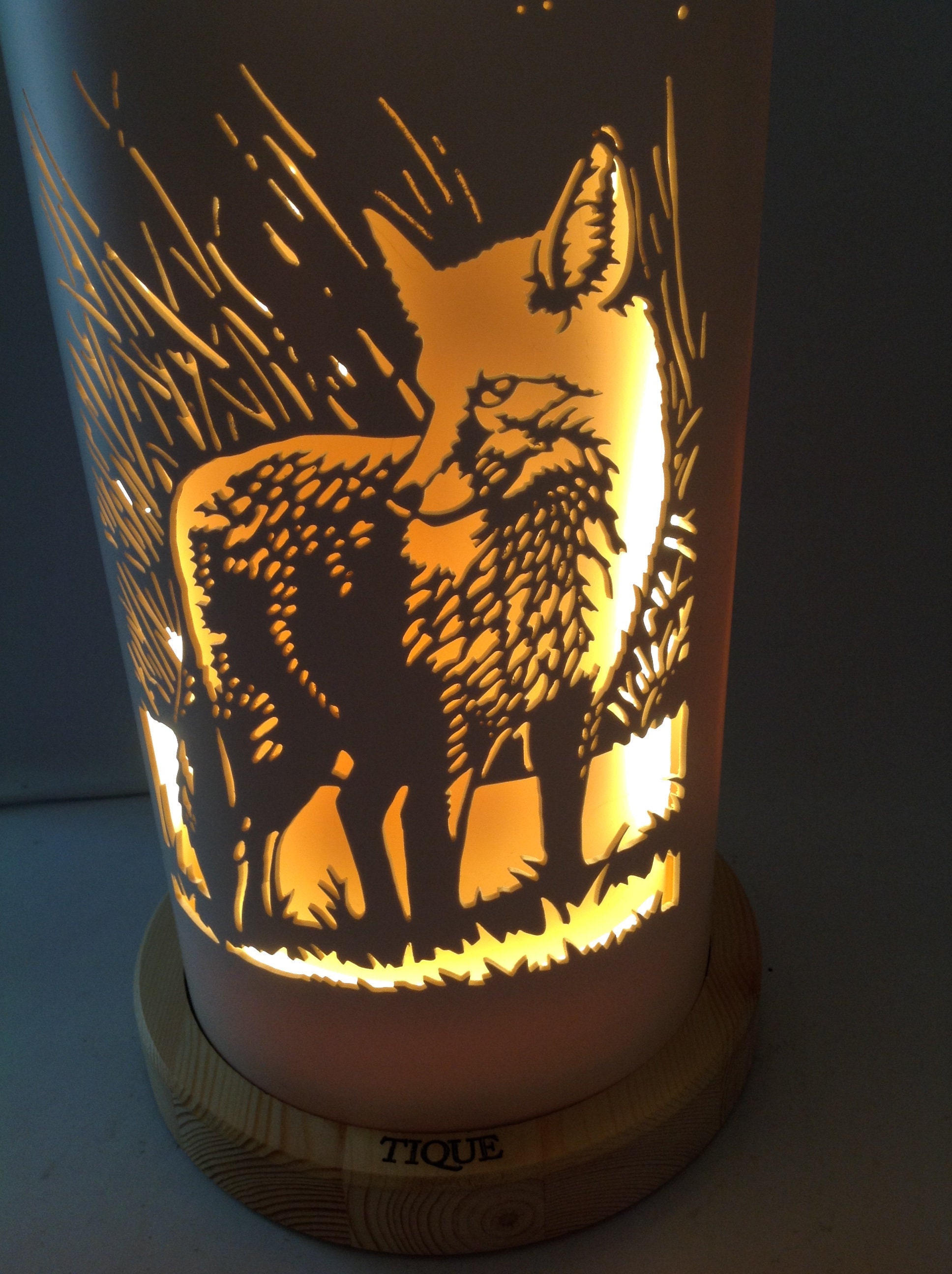 Moon Fox Table Lamp - Etsy UK