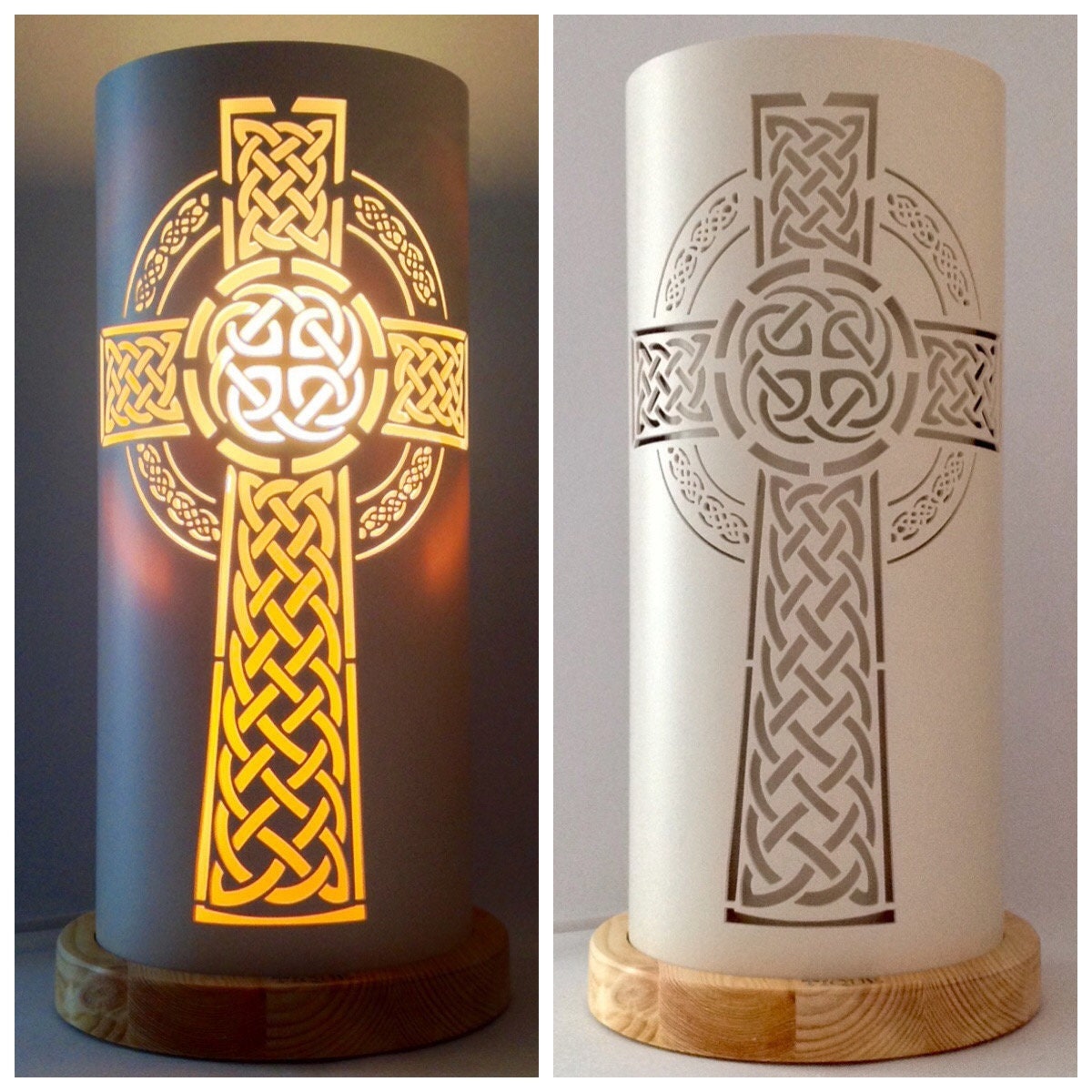 Irish Celtic Cross Table Lamp - Etsy UK
