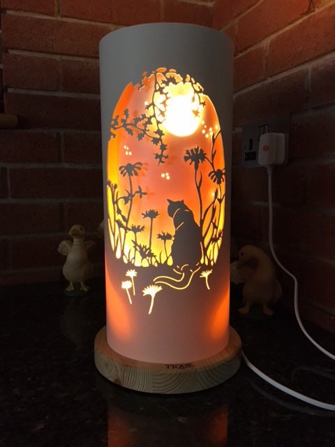 Garden Cat Table Lamp - Etsy