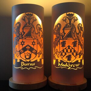 Family Crest Heraldic Coat of Arms Table Lamp - Etsy UK