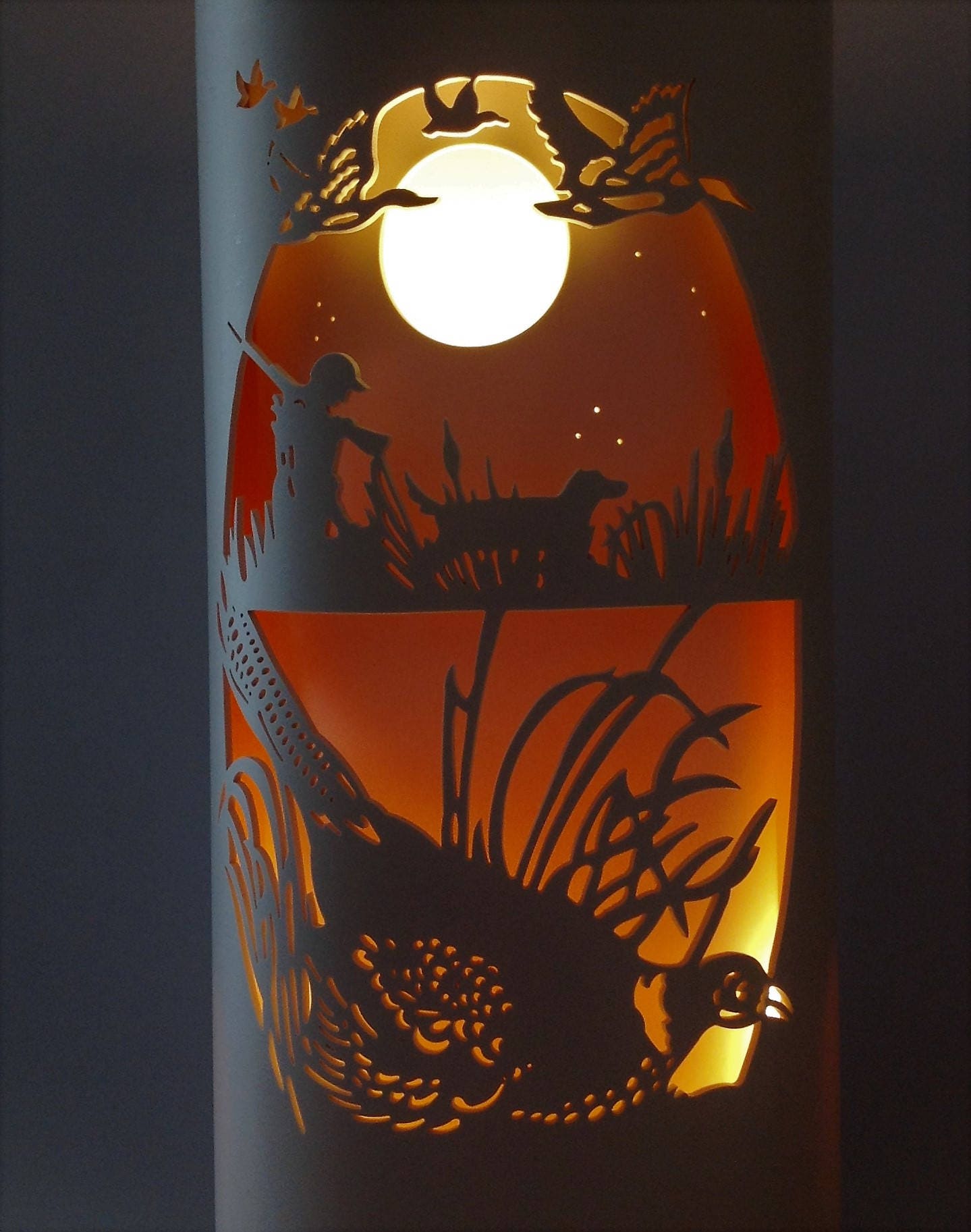 Pheasant and Gundog Table Lamp - Etsy