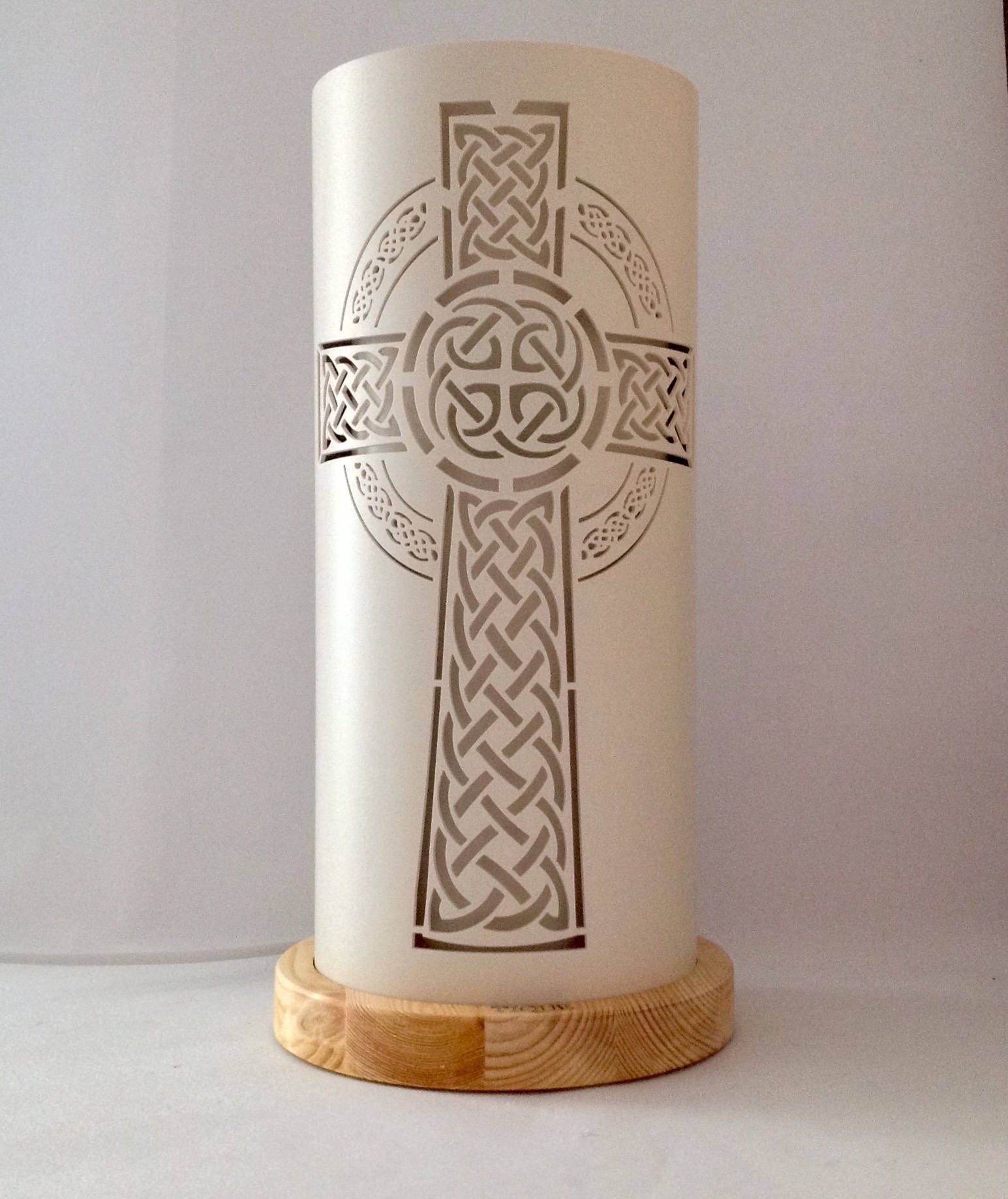 Irish Celtic Cross Table Lamp - Etsy