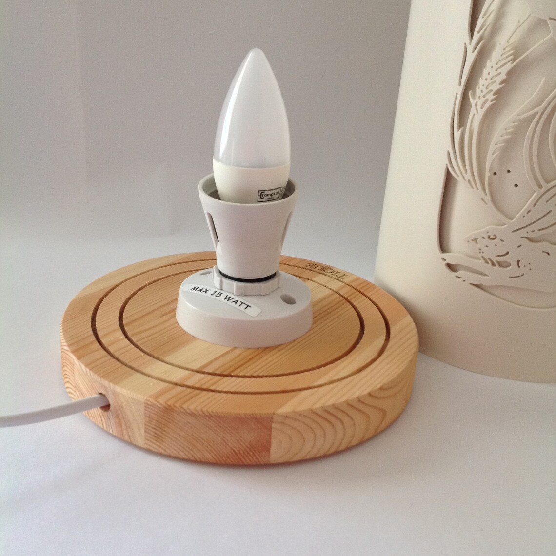 Bumble Bees Carved Table Lamp - Etsy