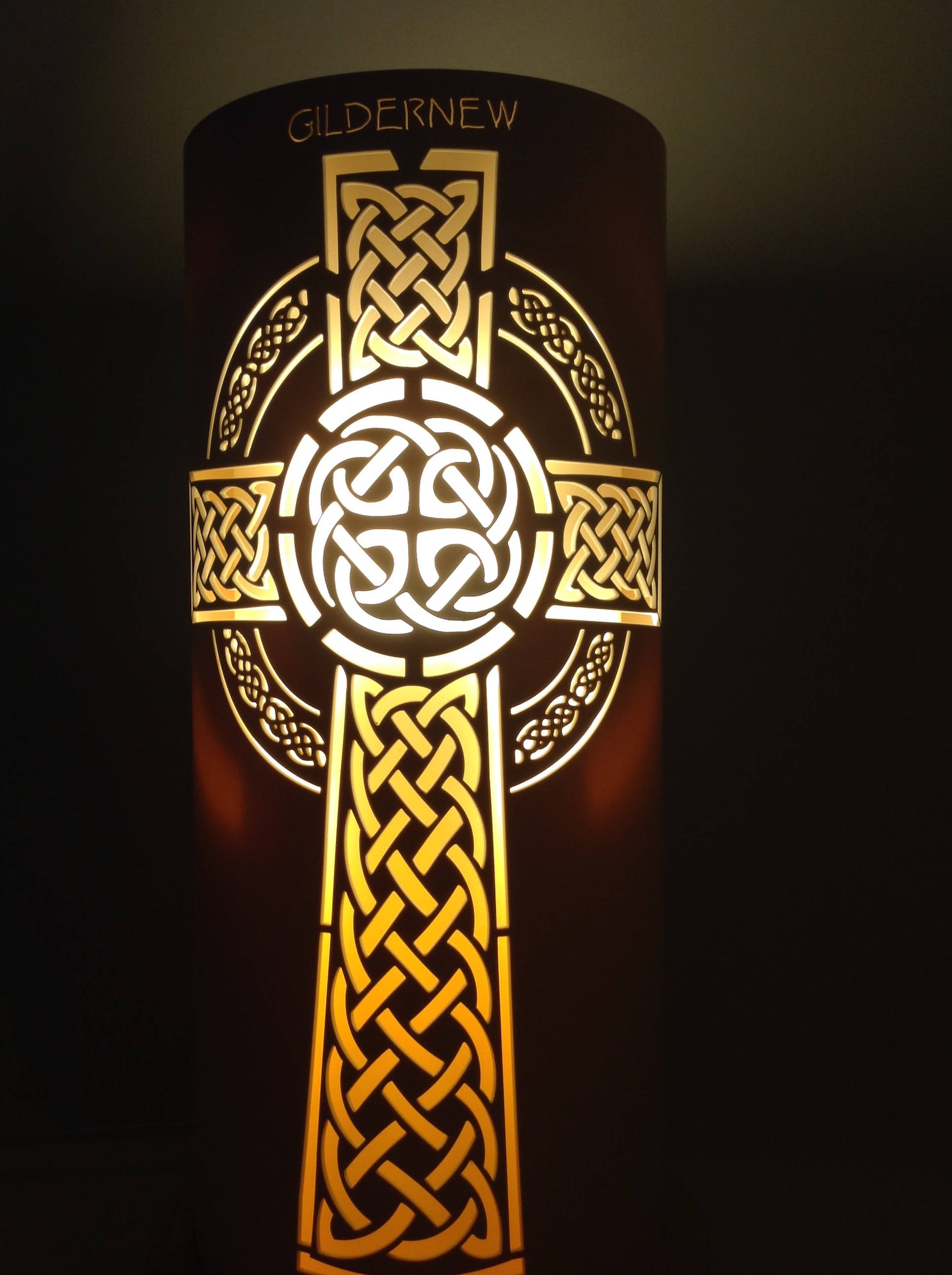 Irish Celtic Cross Table Lamp - Etsy