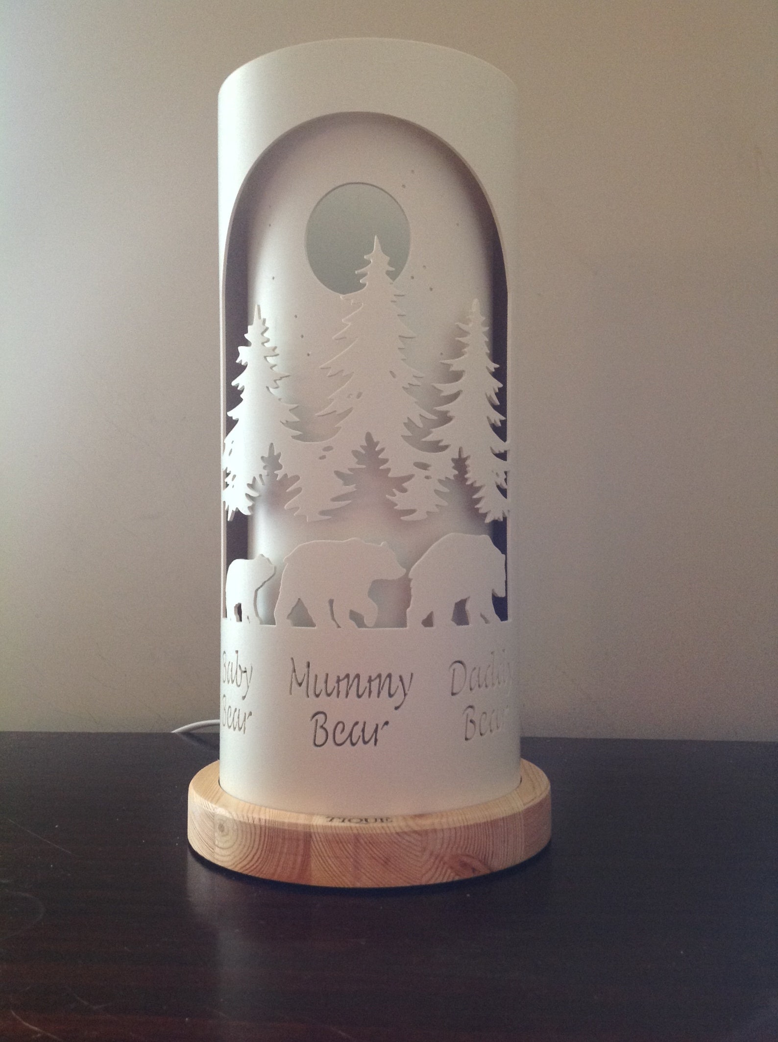 Bear Family Table Lamp - Etsy UK