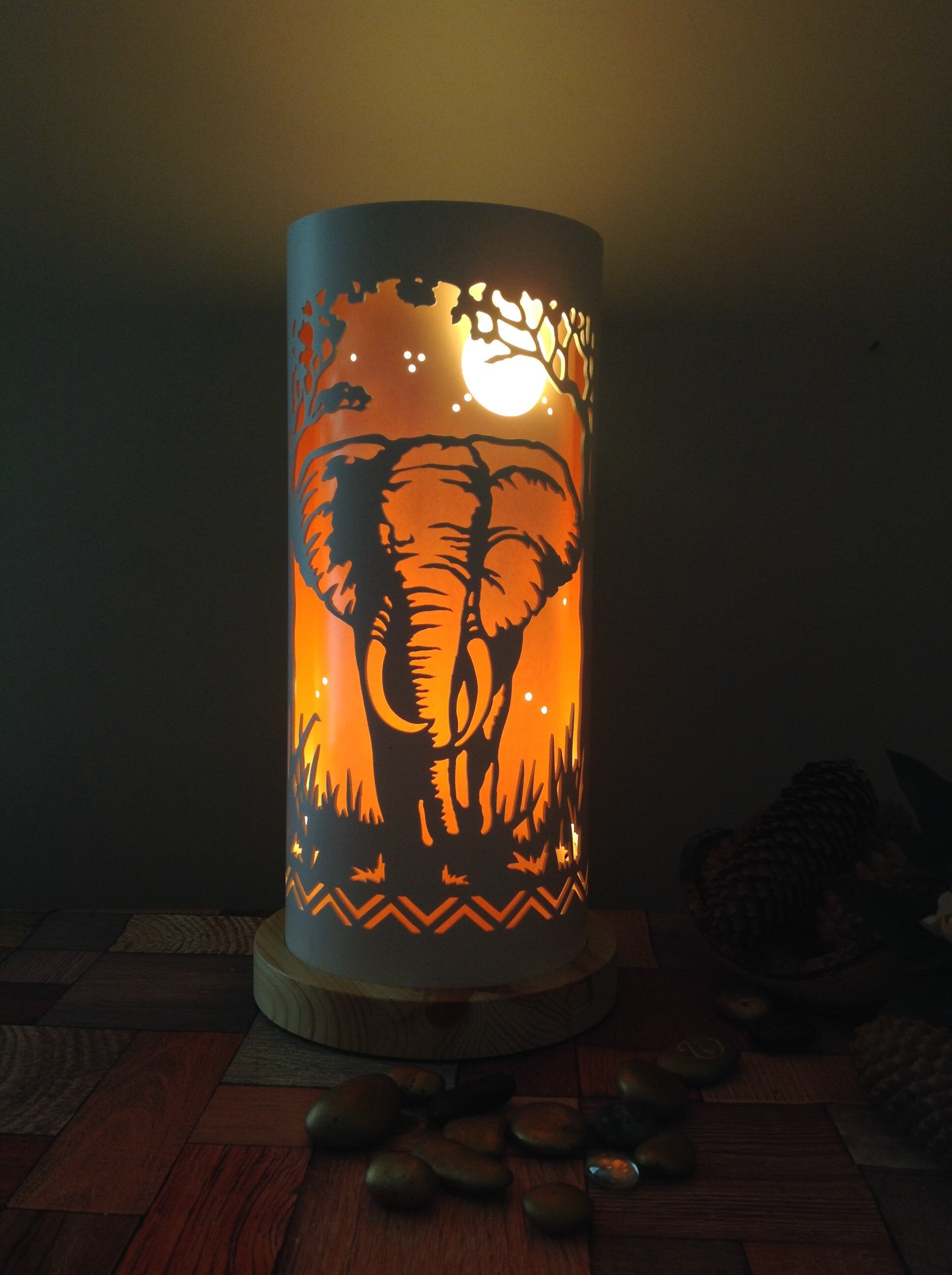 African Elephant Lamp