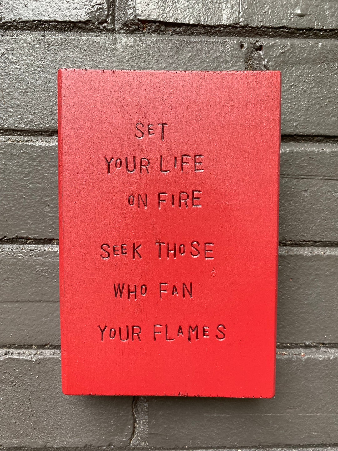 Rumi Quote Set Your Life on Fire Seek Those Who Fan Your Flames Solid ...