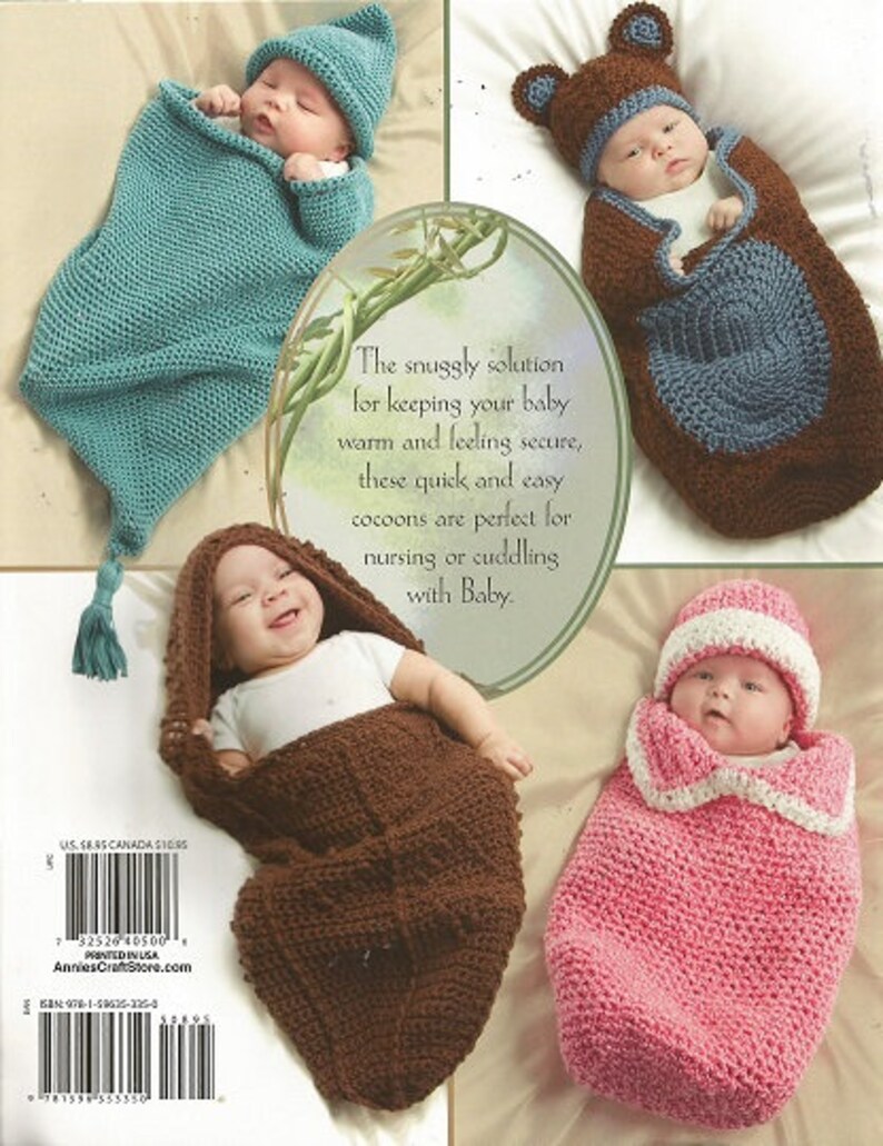 Annie's CROCHET CUDDLE COCOONS 5 Cuddly Cute Cocoons and Accessories ...