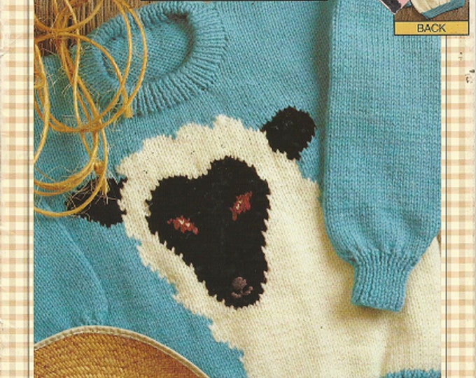 The SHEEP Sweater Graph KNITTING PATTERN 1802, Family Sizing 4 - 44 ...