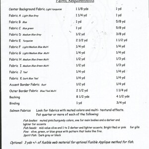 SPIRIT FISH Quilt PATTERN Block Party Quilters Opportunity Quilt 2006 ...