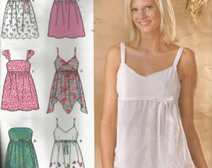 Misses TOPS With BODICE and Hemline Variations - Simplicity Pattern ...