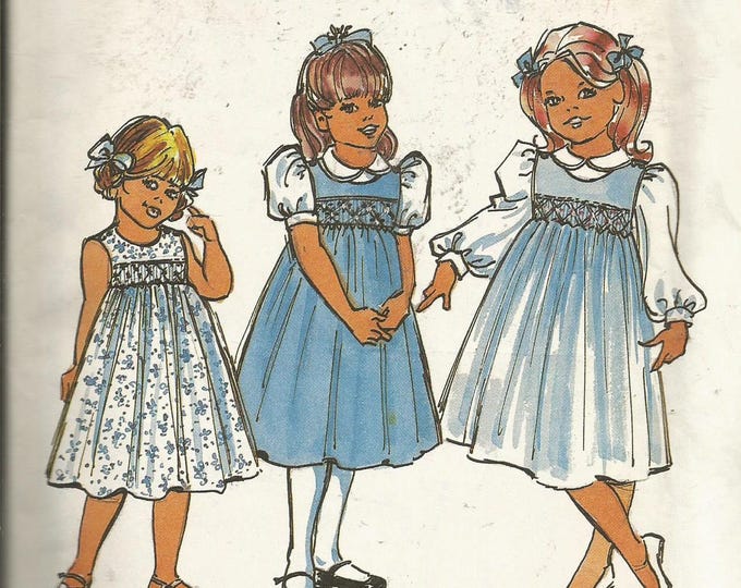 The CHILDREN'S CORNER Patterns 13 AMY Girl's/toddler Smocked Jumper ...