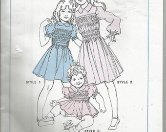 Grace L Knott SMOCKING PATTERN Classic Yoke DRESS - for English ...