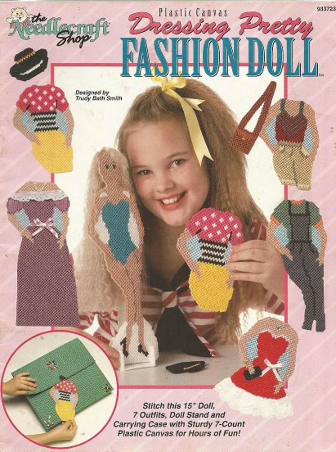 Plastic Canvas PATTERN Booklet DRESSING Pretty FASHION Doll 15 Doll 7 ...