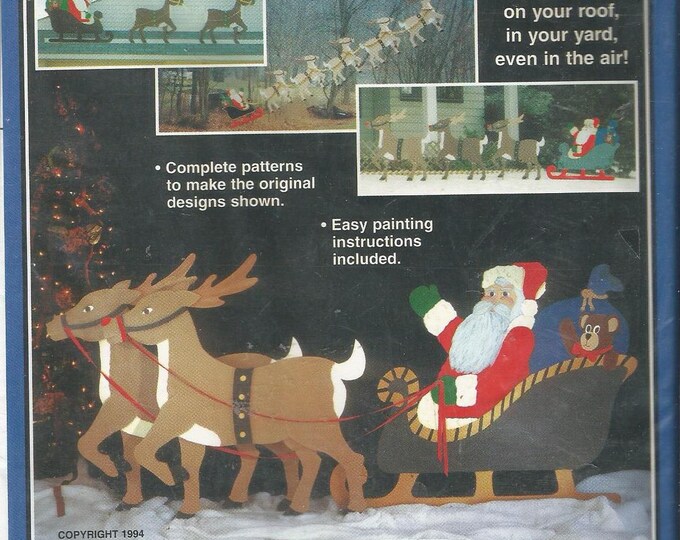 Full Size WOODCRAFT Pattern #CYD3 - SANTA & Reindeer - Christmas Yard ...