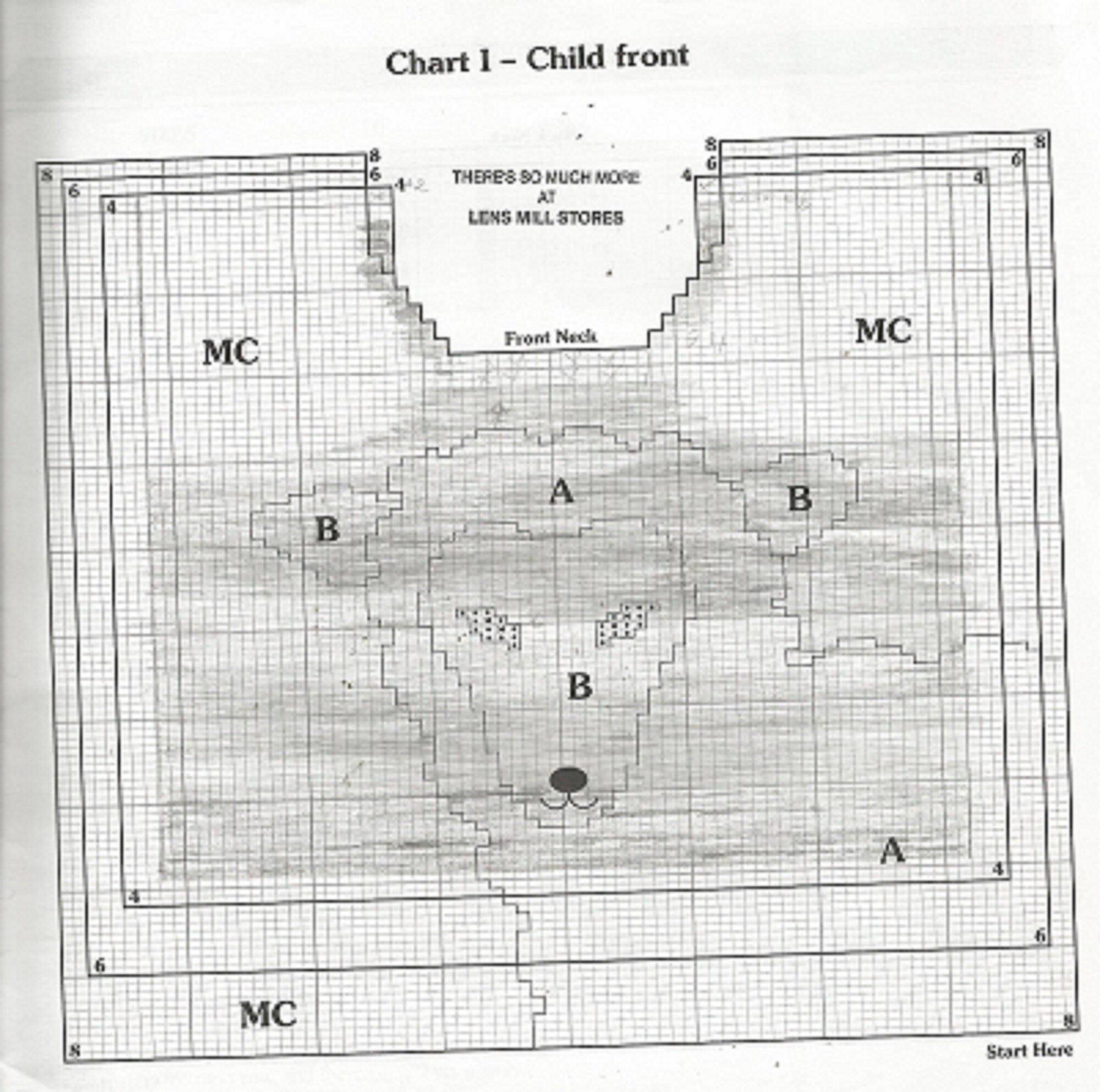 The SHEEP Sweater Graph KNITTING PATTERN 1802, Family Sizing 4 44, Ewe ...